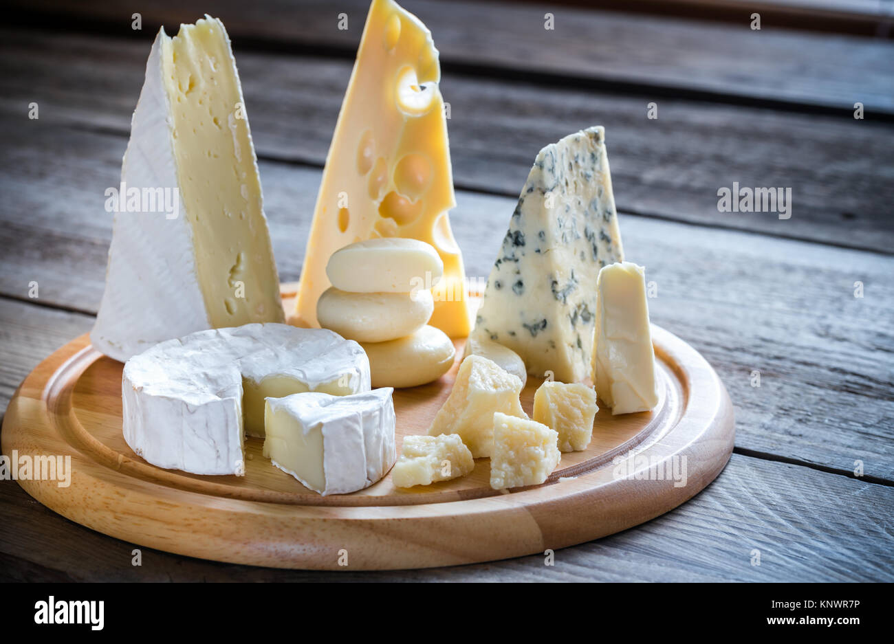 Various types of cheese Stock Photo - Alamy