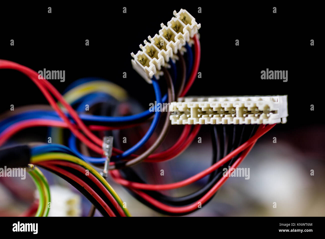 old computer wires. Cables lpt, com1 and com2 for desktop and laptop ...