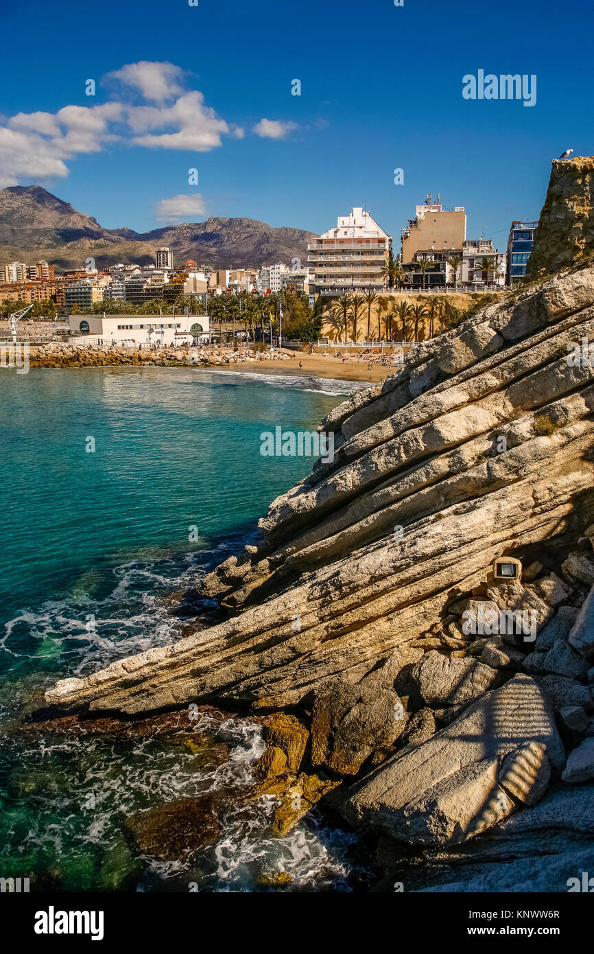 Spain Benidorm: West Beach Stock Photo - Alamy
