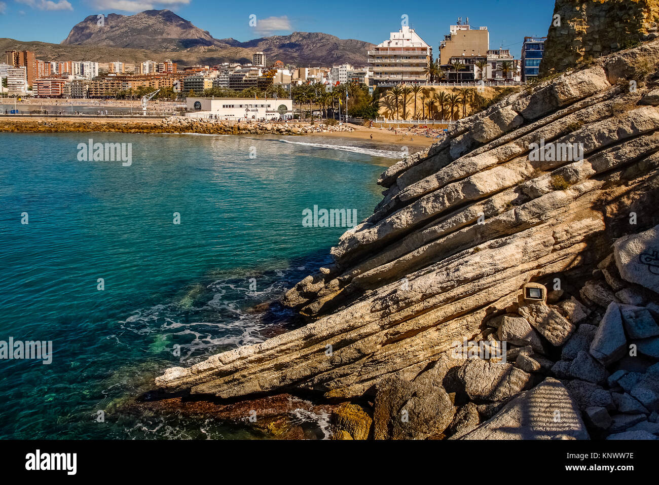 Spain Benidorm: West Beach Stock Photo - Alamy