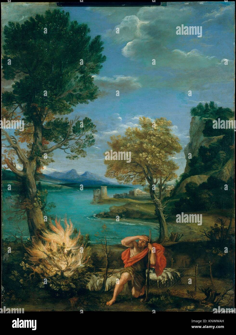 Classical painting moses bush hi-res stock photography and images - Alamy