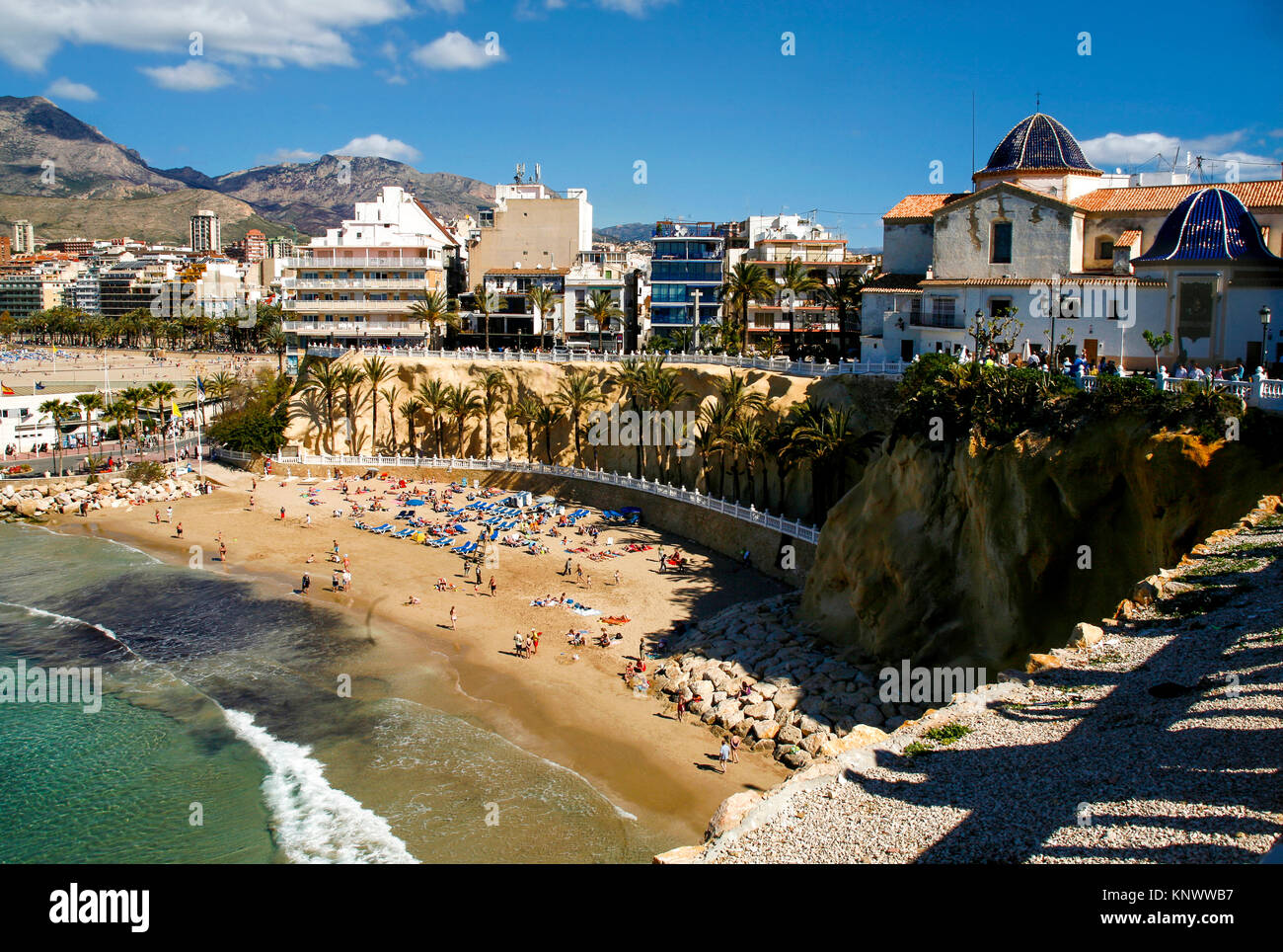 Spain Benidorm: West Beach Stock Photo - Alamy