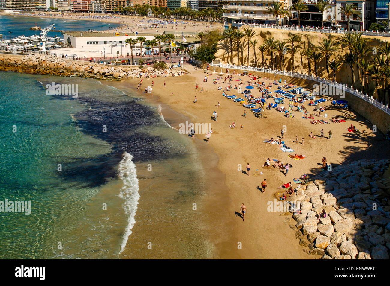 Spain Benidorm: West Beach Stock Photo - Alamy