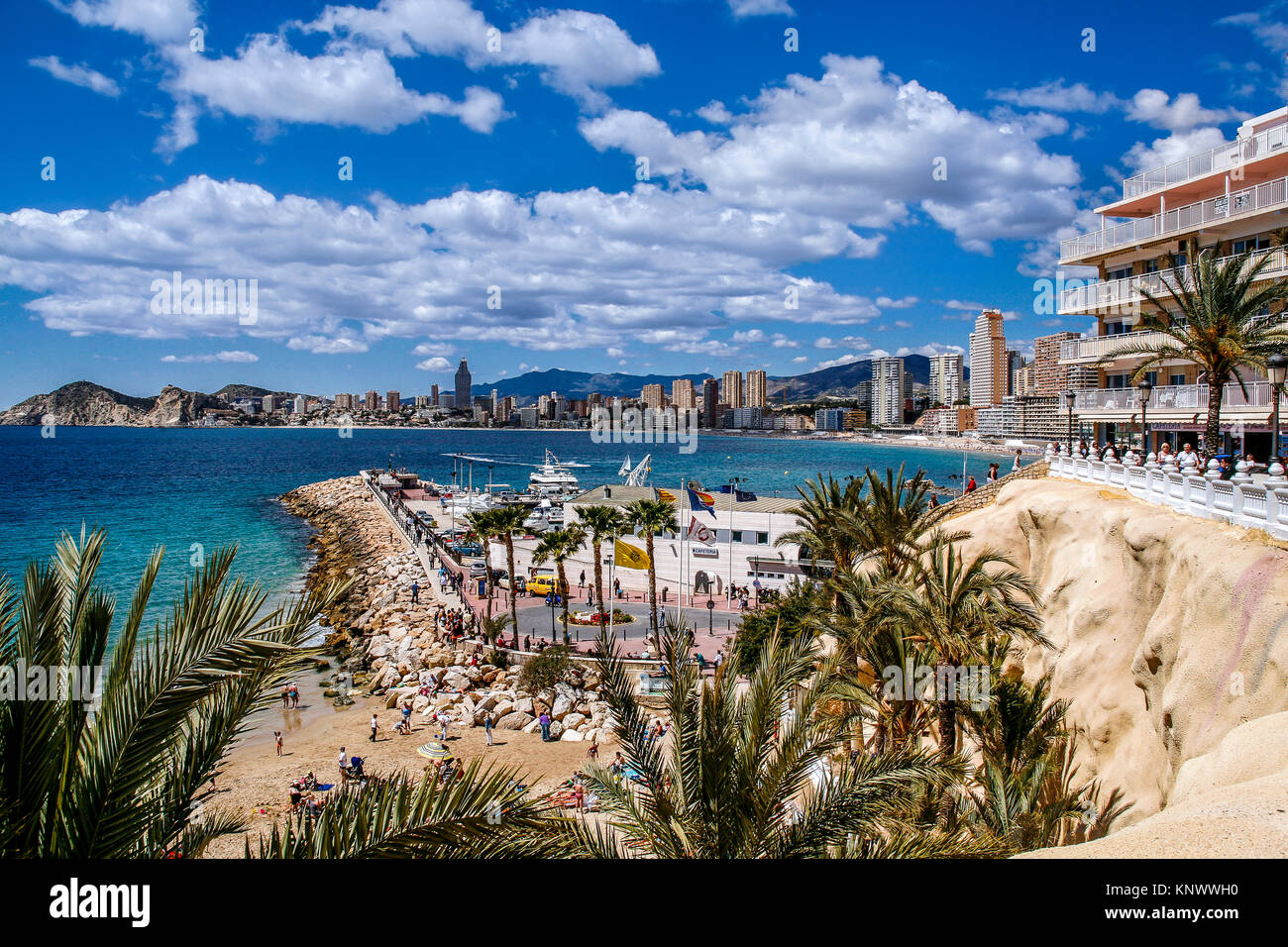 Spain Benidorm: West Beach Stock Photo - Alamy