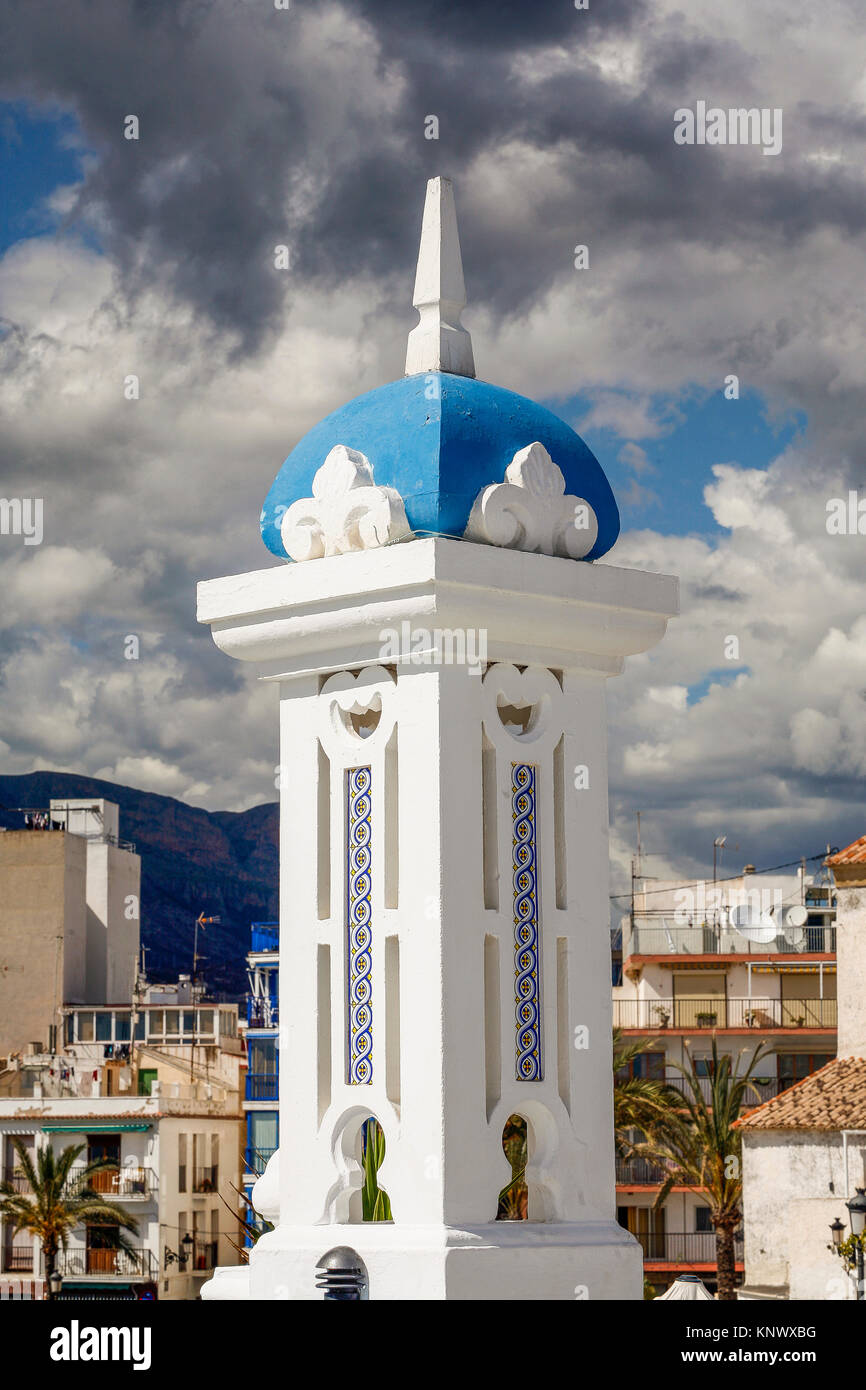 Spain Benidorm: Square of the Mediterranean terrace Stock Photo - Alamy