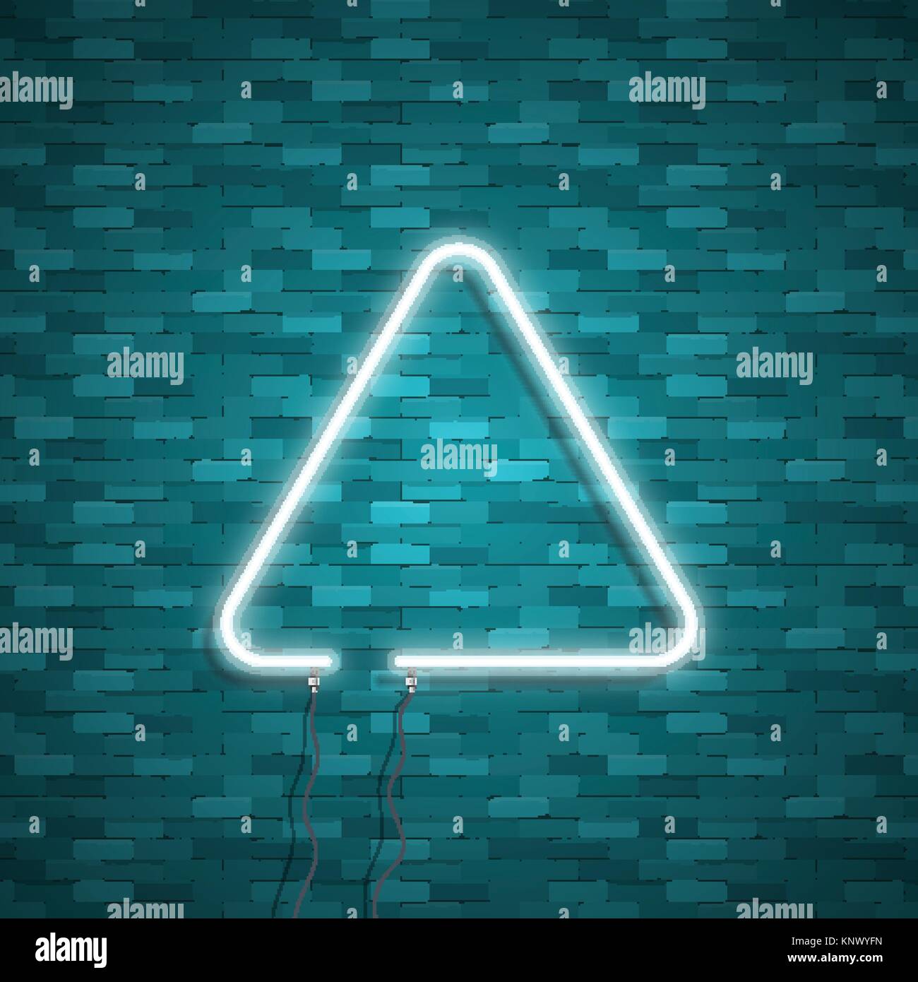 Neon triangle light Stock Vector Images - Alamy