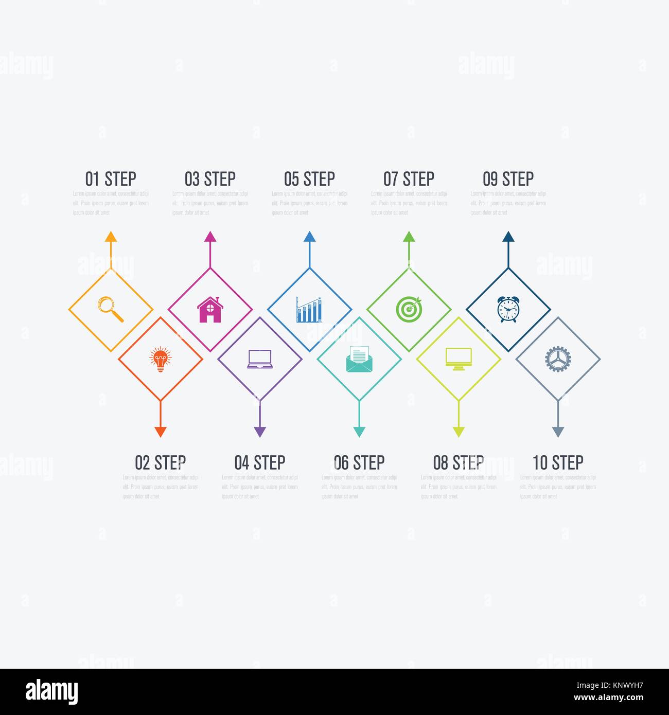 Infographic design template 10 options Stock Vector Image & Art - Alamy