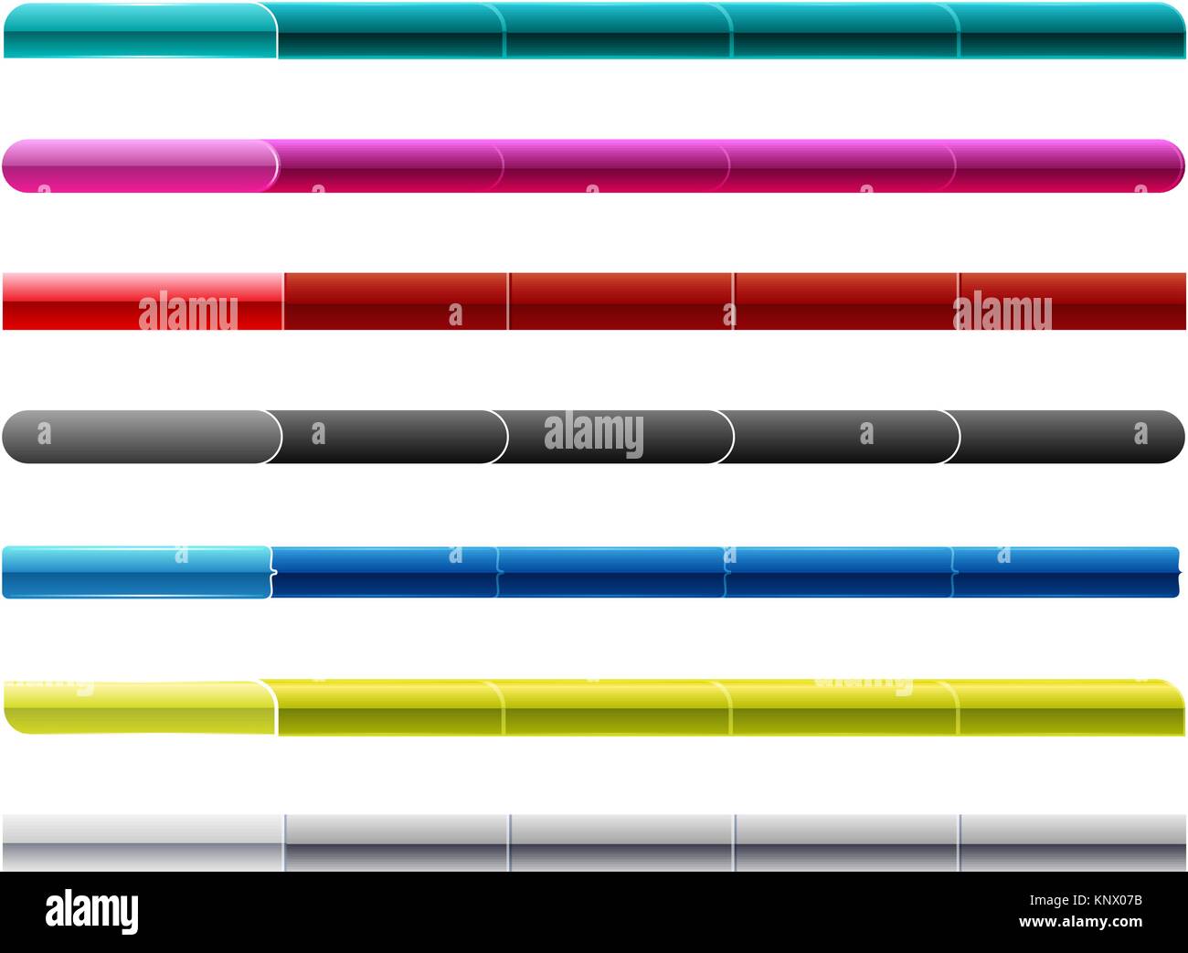 Vector Web menu buttons set for business site. eps 10 Stock Vector ...