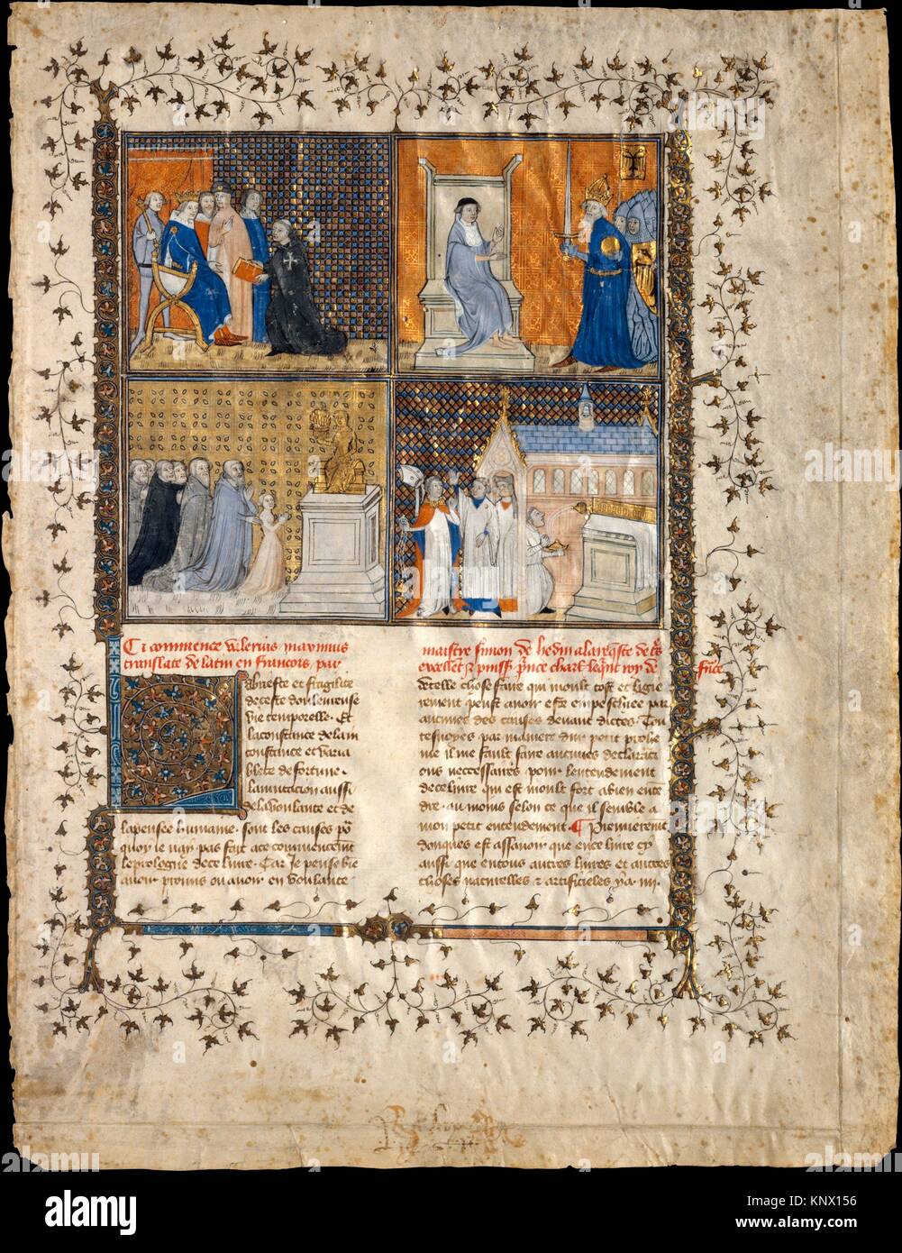 Leaf from a Manuscript of Valerius Maximus. Artist: Workshop of Pierre ...