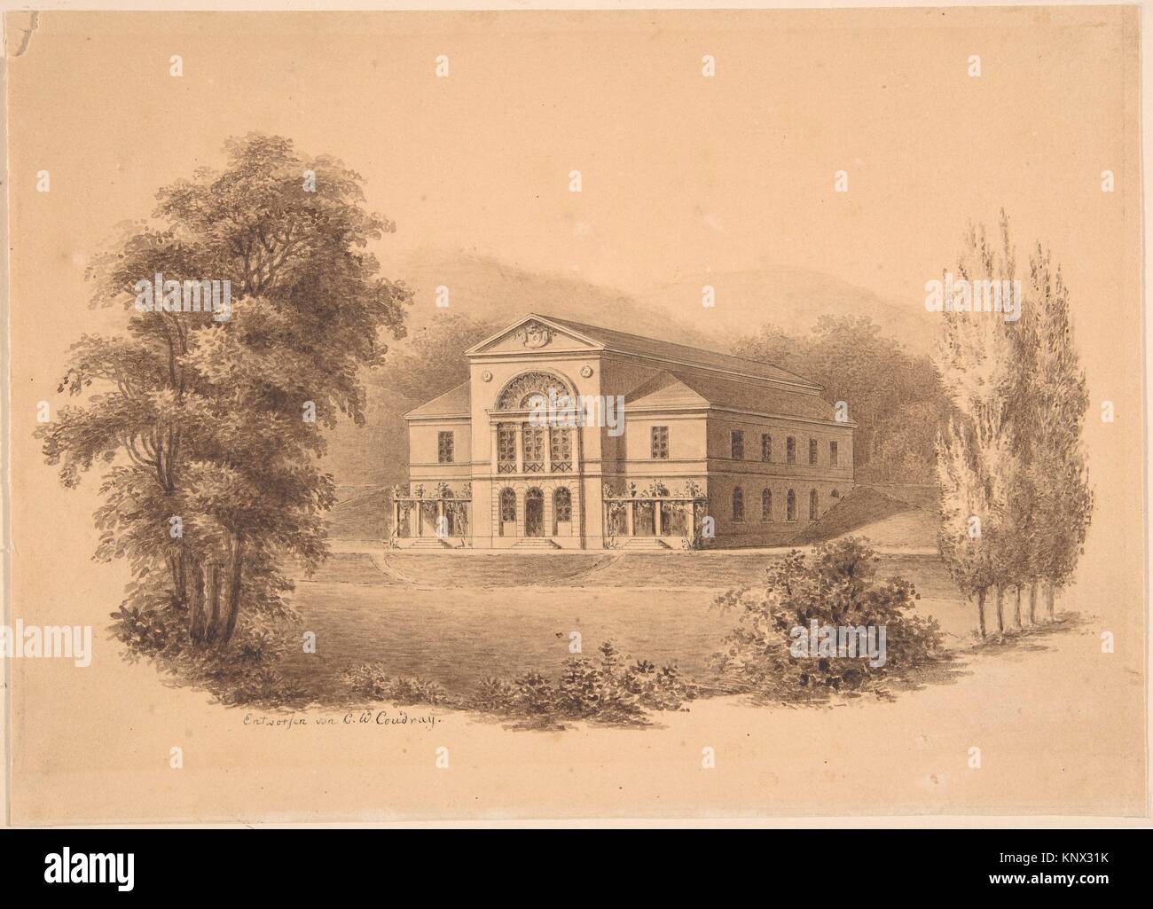 Design for a Theatre. Artist: Clemens Wenzel Coudray (German ...