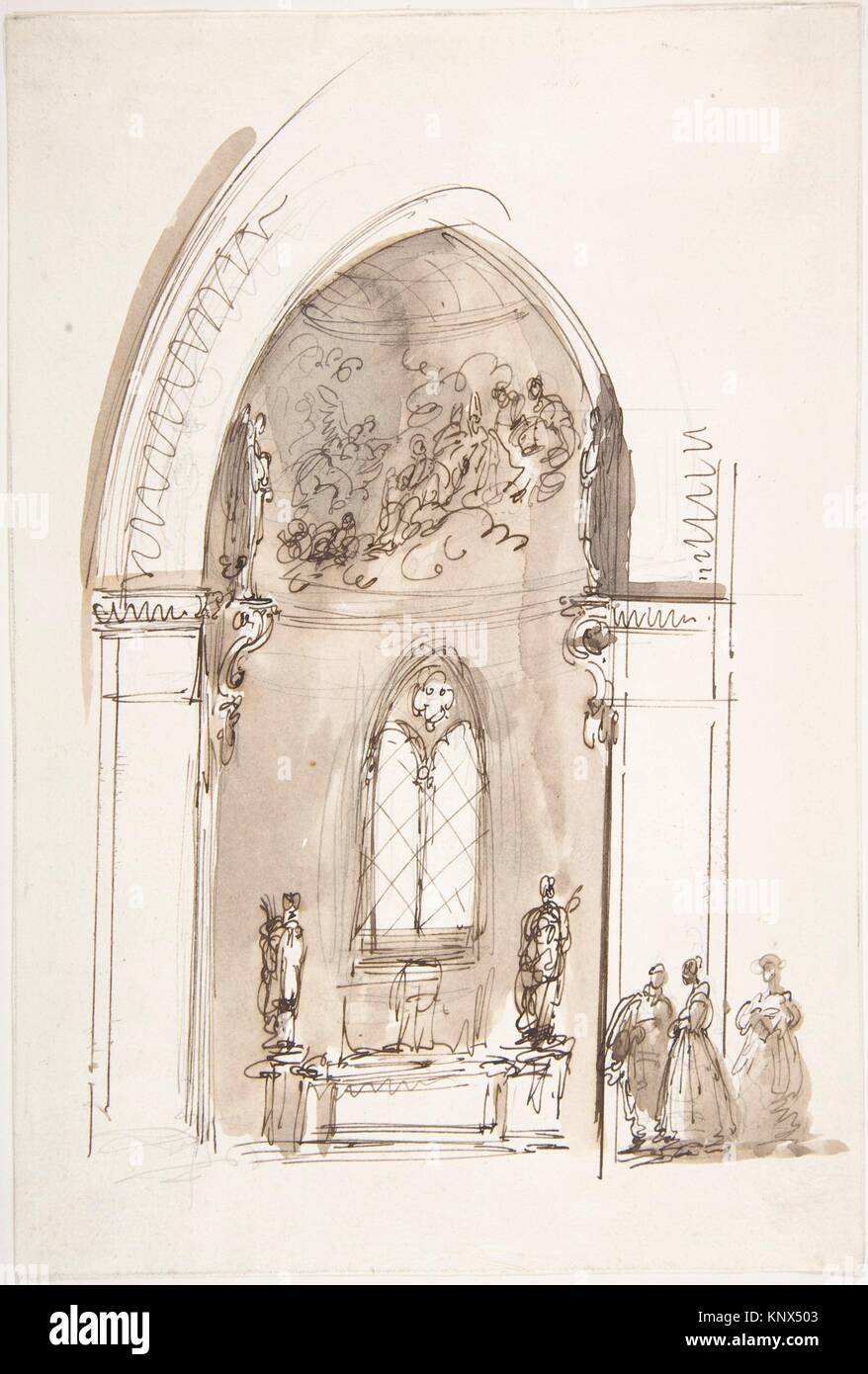 Gothic Church Drawing High Resolution Stock Photography and Images - Alamy