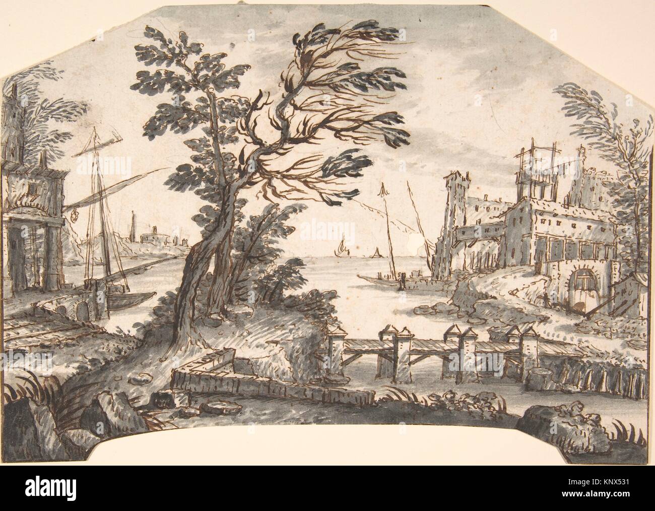 Wall Landscape Drawing