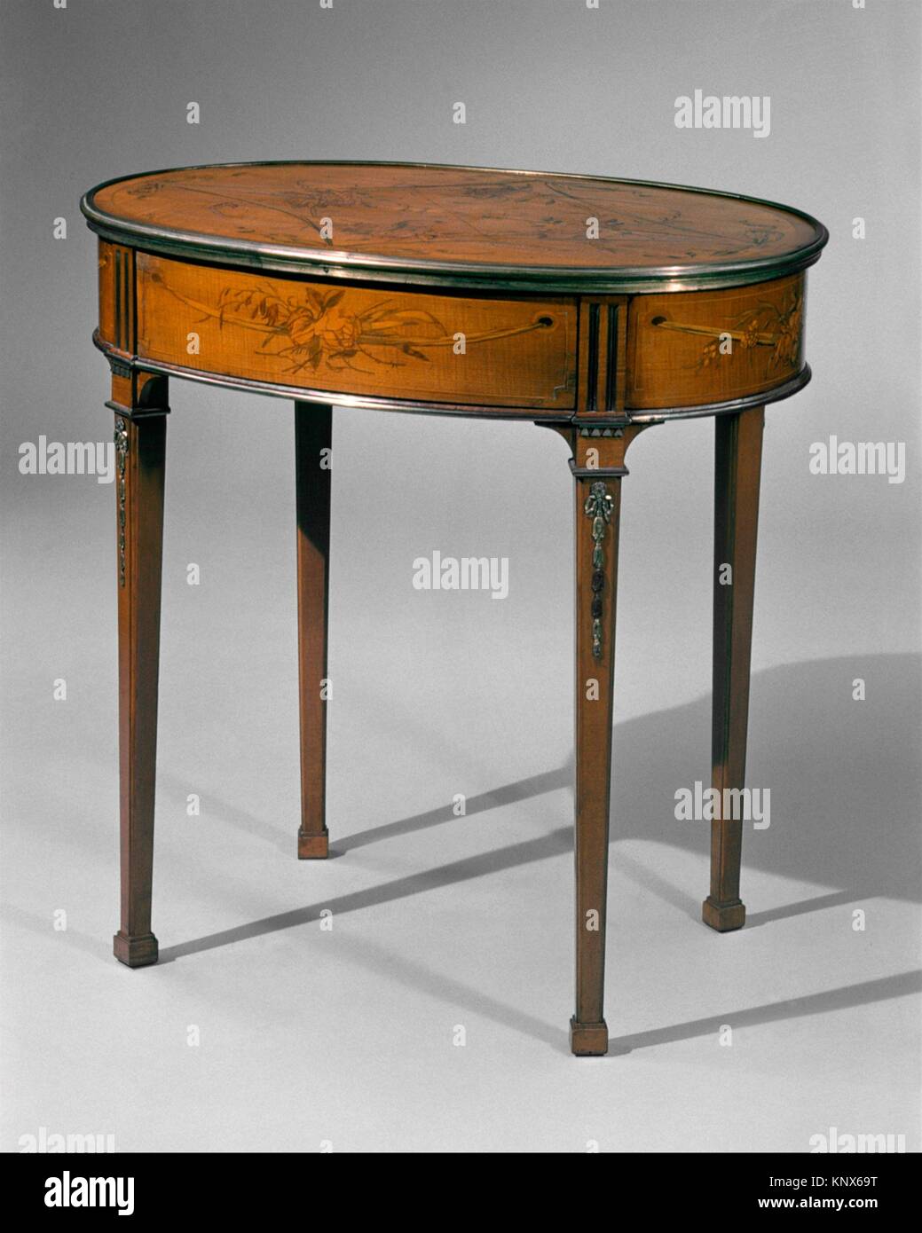 Oval table. Maker: Attributed to David Roentgen (German, Herrnhaag 1743 ...