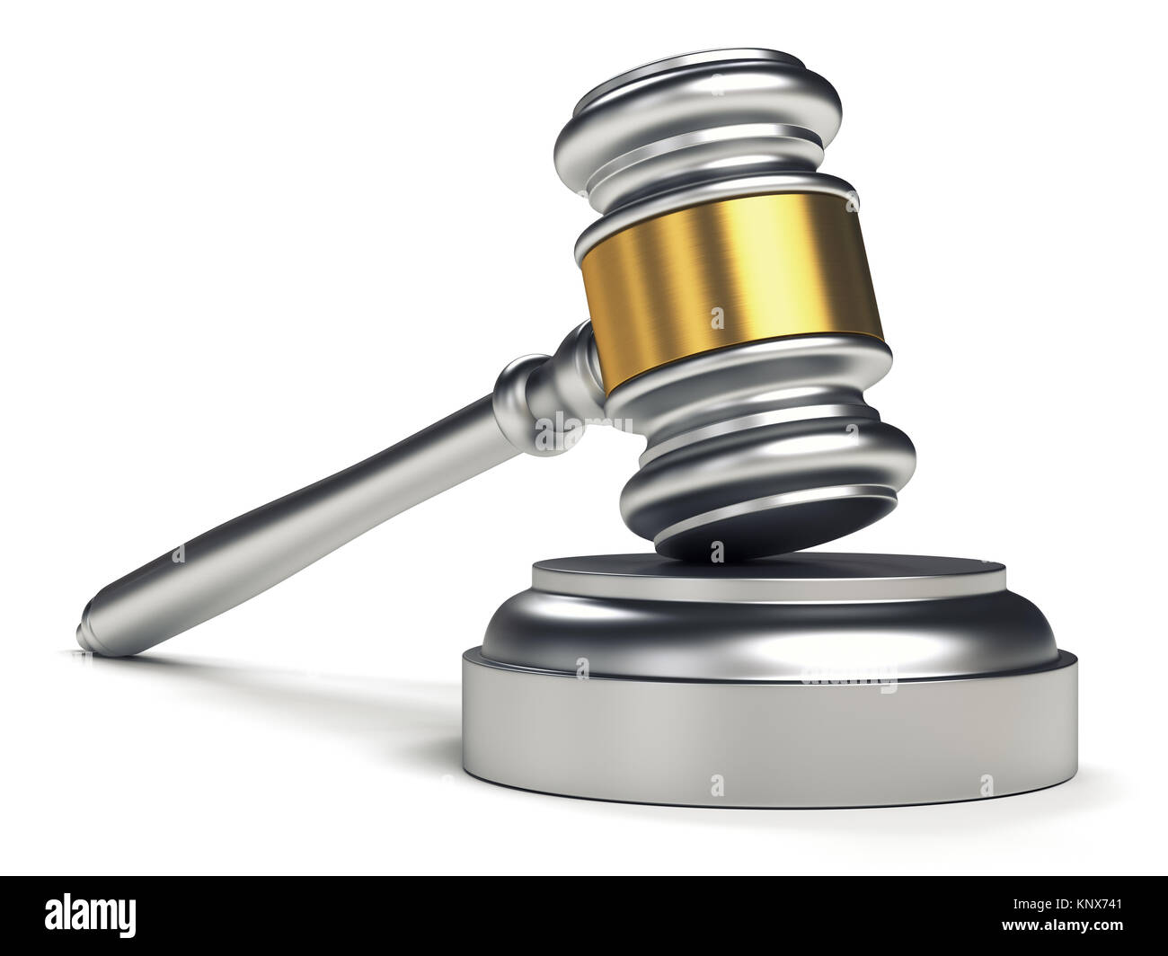 Judge metal gavel isolated on white background Stock Photo - Alamy