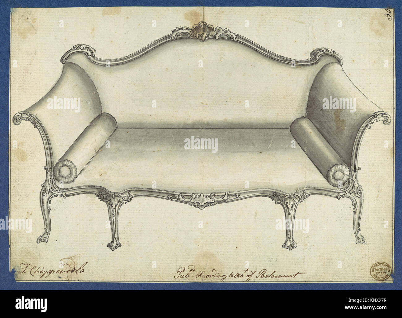 Chippendale Drawings, Vol. I MET DP104123 344525 Stock Photo - Alamy