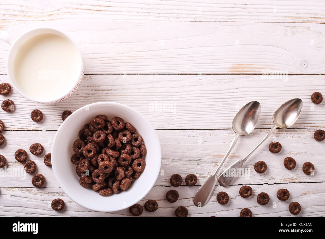 Cereal for Breakfast is on the table Stock Photo - Alamy
