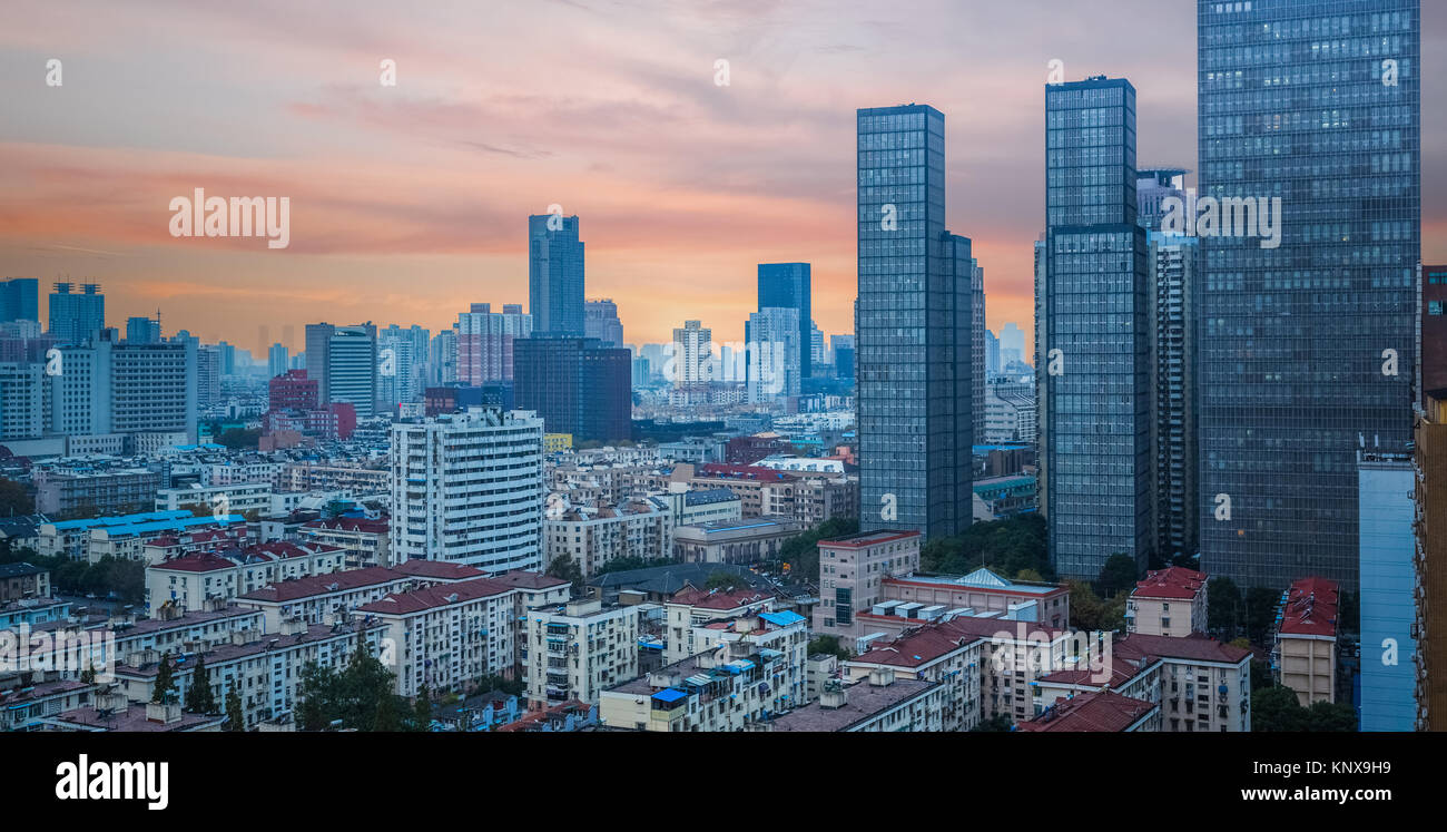 aerial view of cityscape in China Stock Photo - Alamy