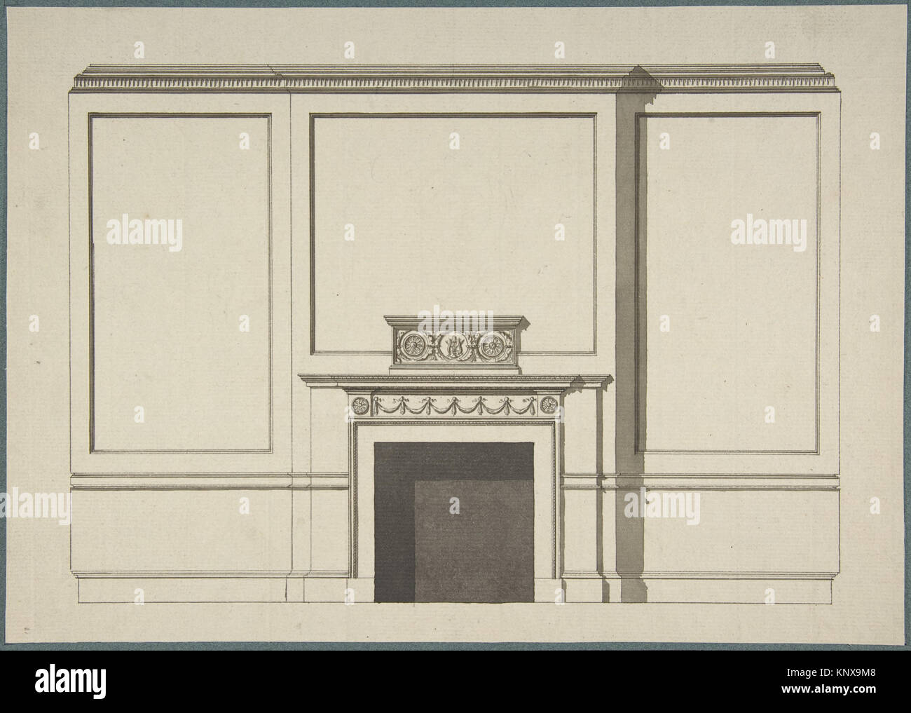 Design for a Chimneypiece in the Garden Hall, Manresa House, Roehampton ...