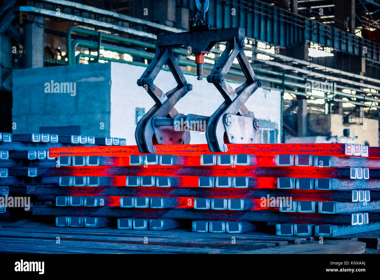 interior view of a steel factory,steel industry in city of China Stock ...