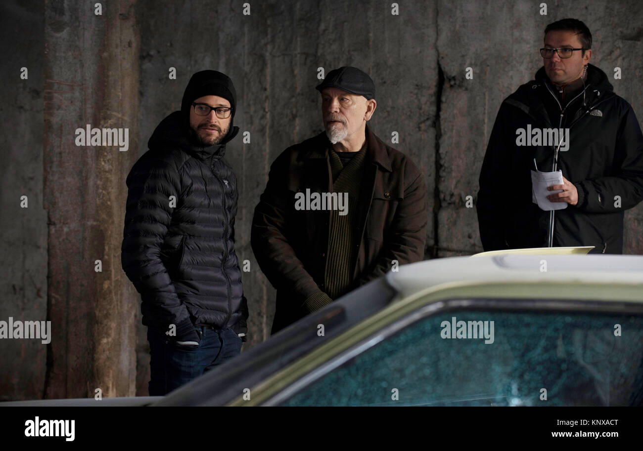 BULLET HEAD, from left, director Paul Solet, John Malkovich, on-set ...