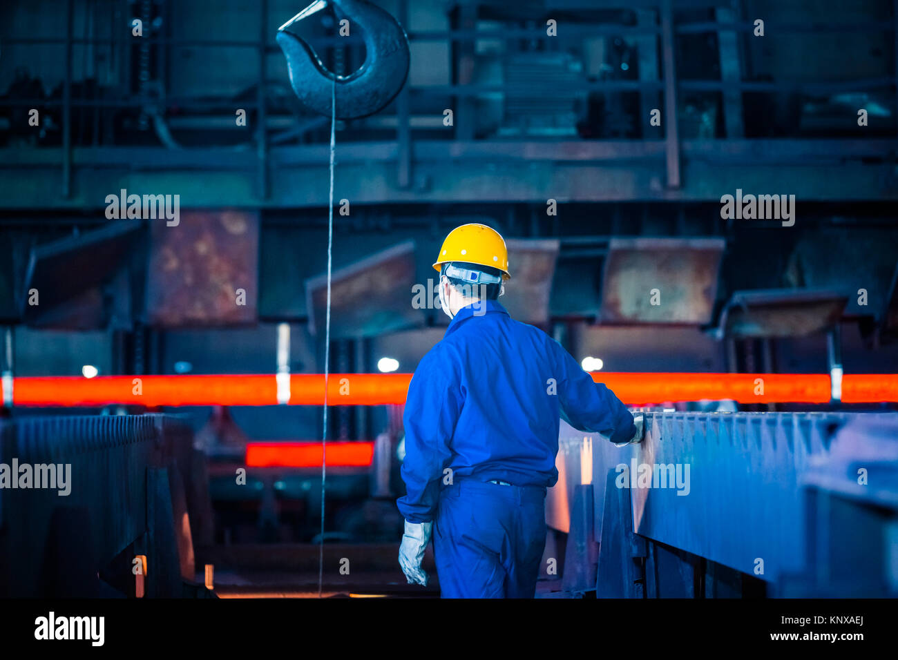 interior view of a steel factory,steel industry in city of China Stock ...