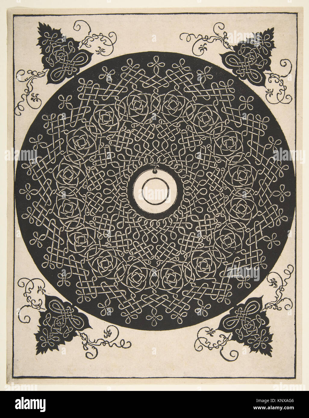 Embroidery Pattern with Round Medallion in its Center MET DP816464 ...