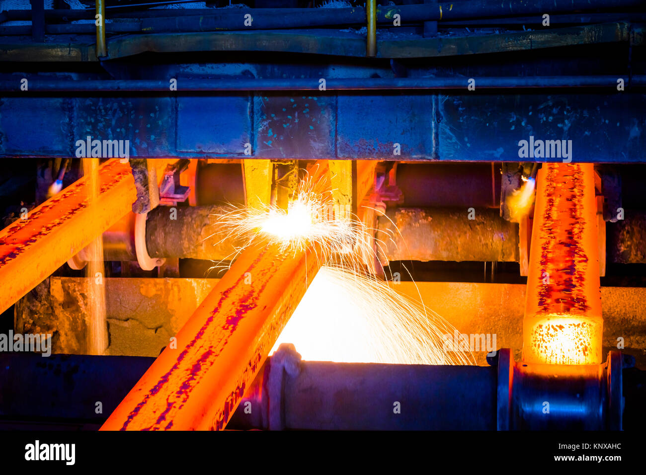 interior view of a steel factory,steel industry in city of China Stock ...