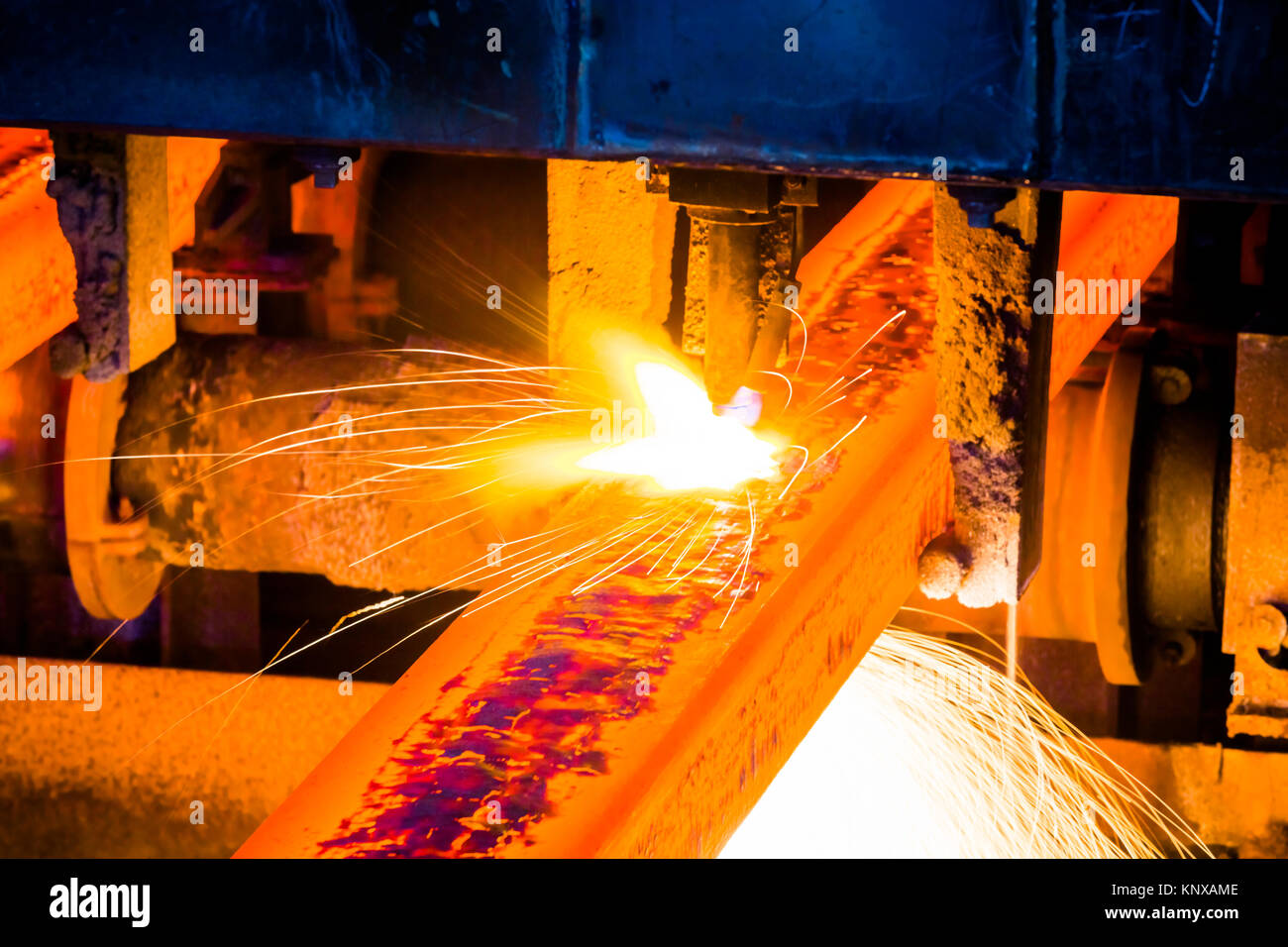 interior view of a steel factory,steel industry in city of China Stock ...