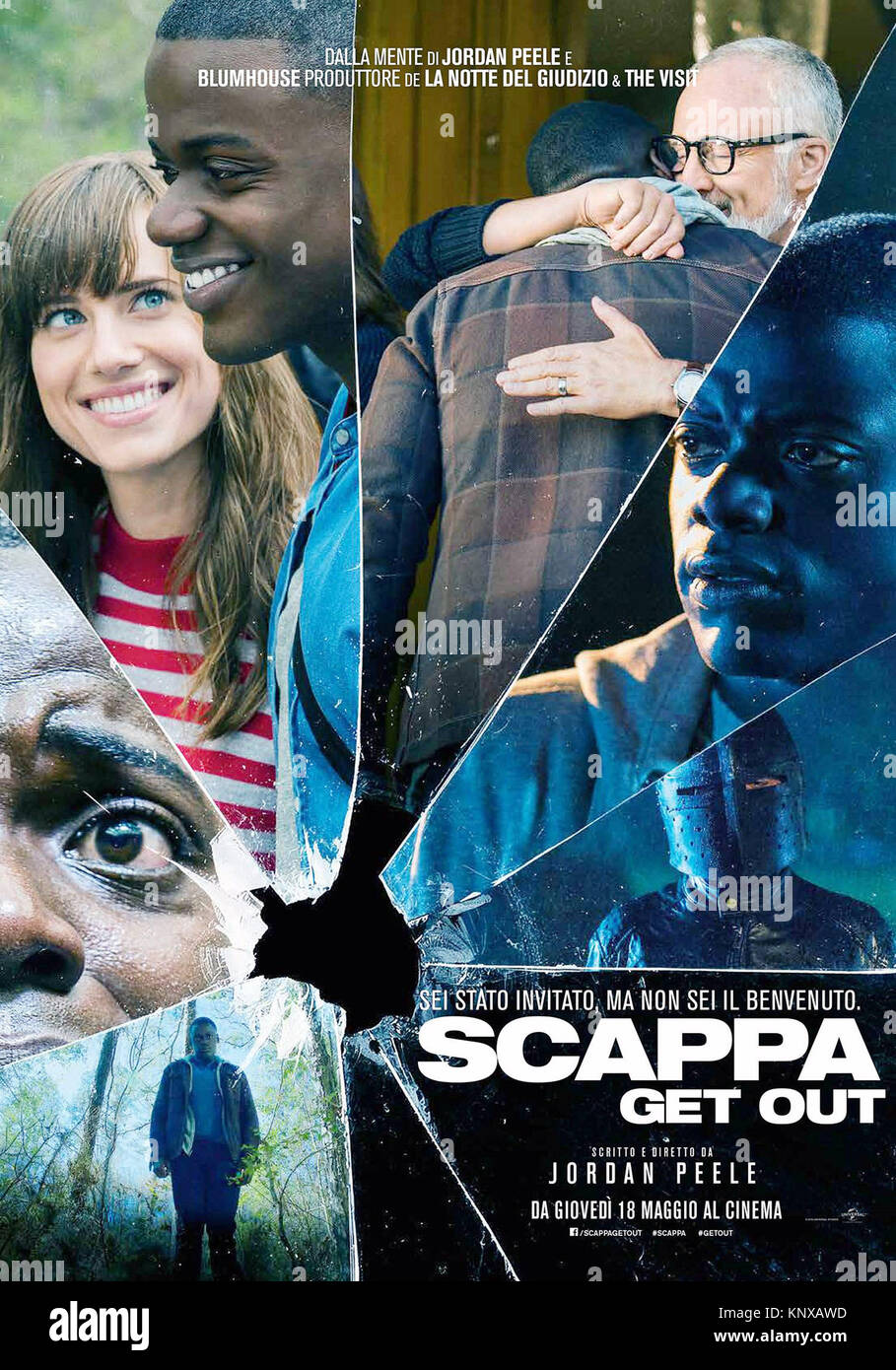 GET OUT, (aka SCAPPA), Italian poster art, clockwise from top left ...