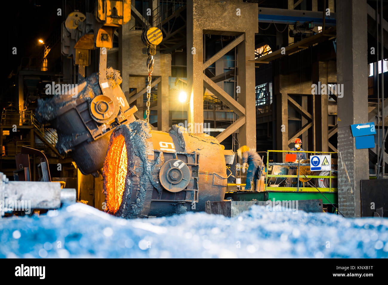 interior view of a steel factory,steel industry in city of China Stock ...