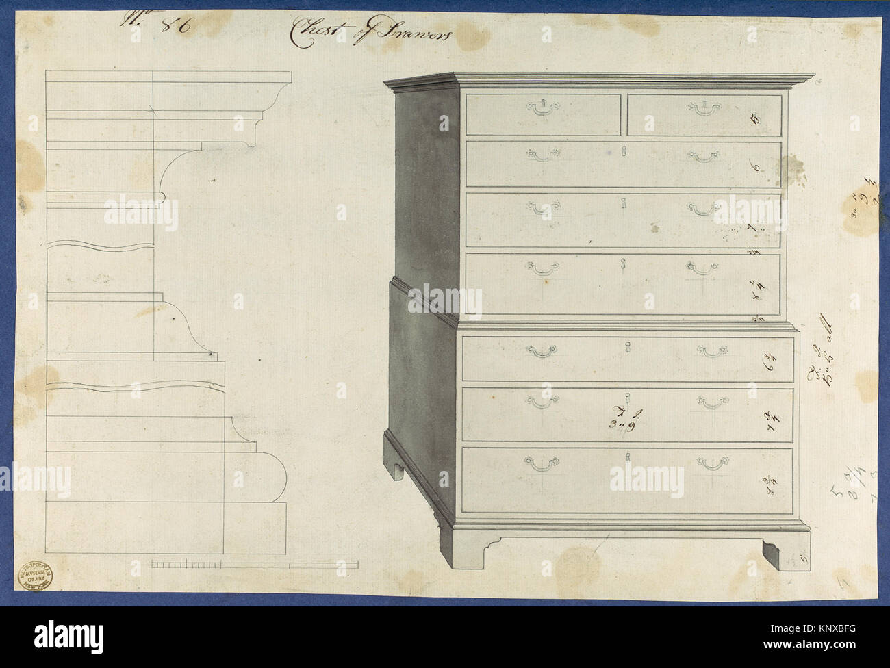 Chest drawers drawings hi-res stock photography and images - Alamy