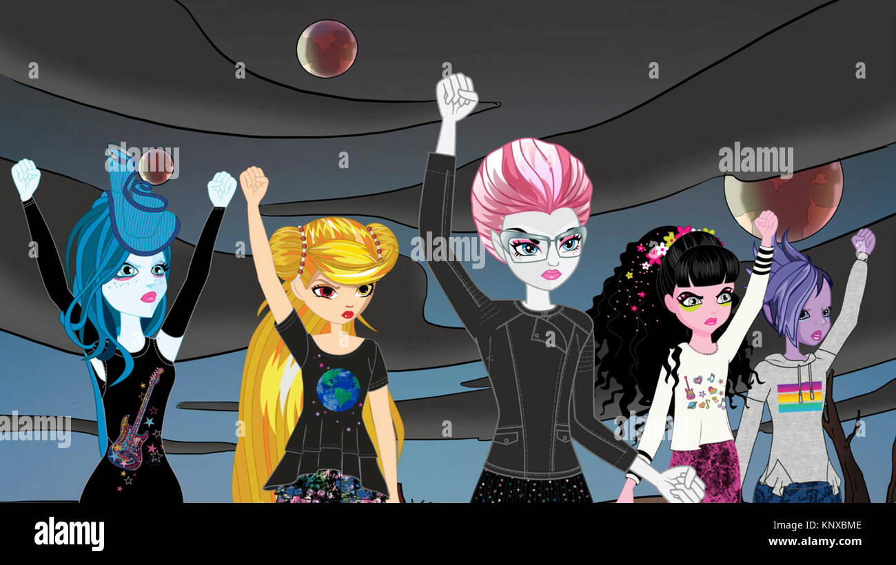 SPACEPOP: NOT YOUR AVERAGE PRINCESSES, from left, Rhea (voice: Penelope ...