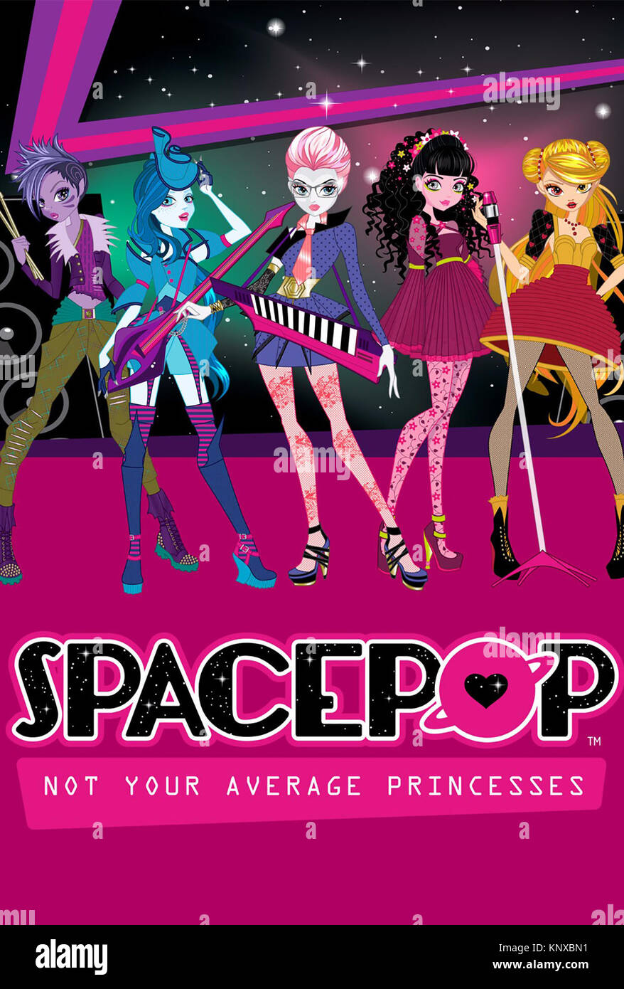 SPACEPOP: NOT YOUR AVERAGE PRINCESSES, poster, from left, Juno (voice ...