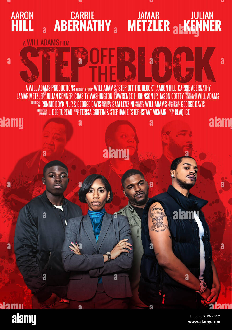 STEP OFF THE BLOCK, poster, front, from left: Aaron Hill, Carrie Louise ...