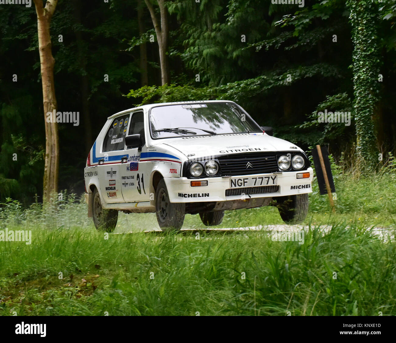 Jeff Williamson, Citroen Visa Mille Pistes, Forest rally stage ...