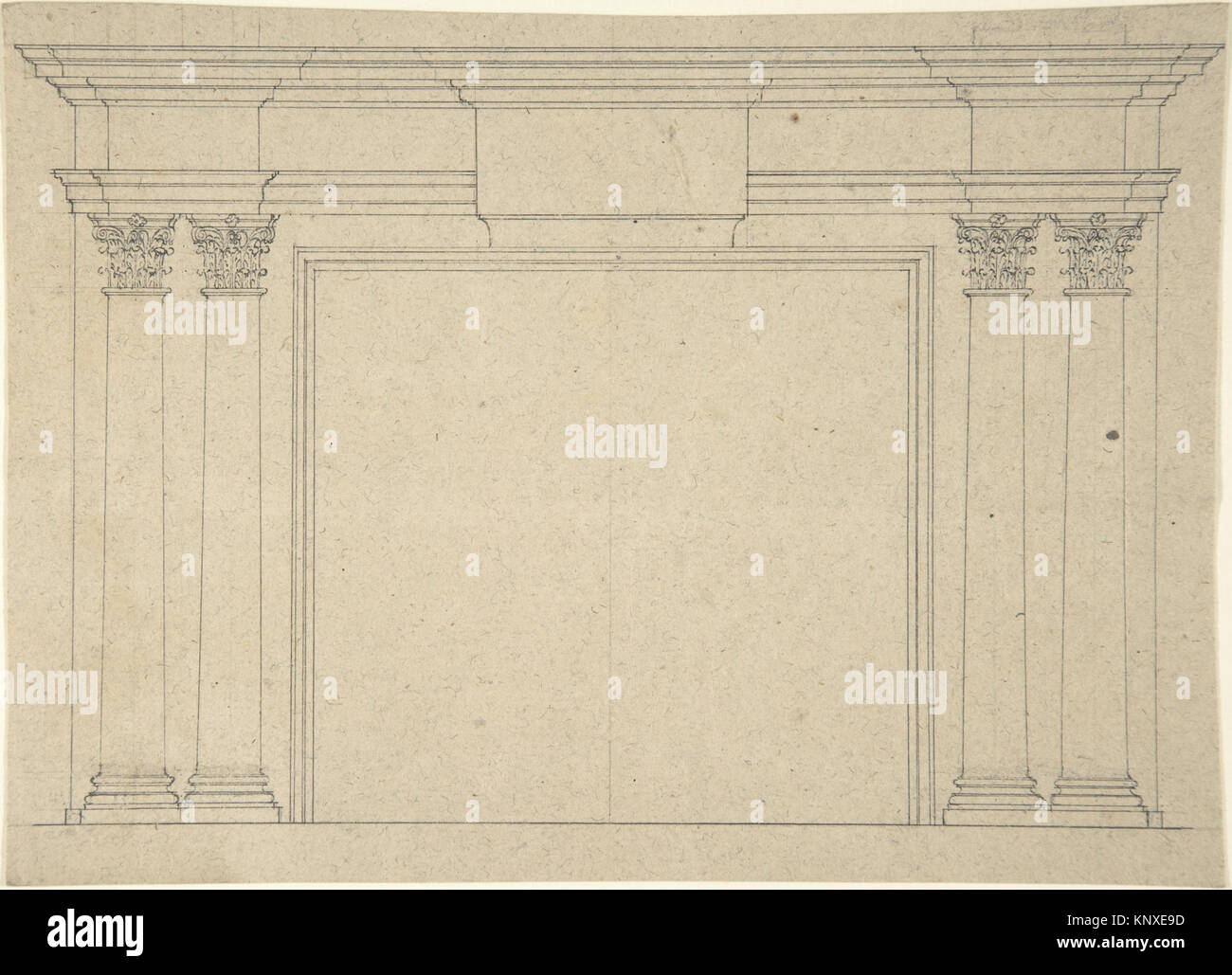 An architectural drawing by Sir William Chambers depicting a ...
