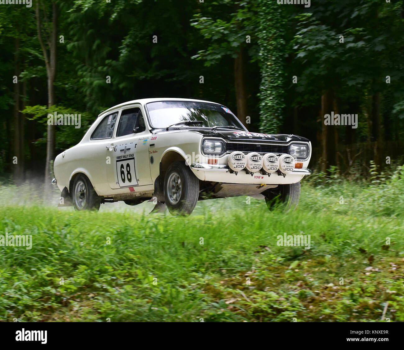 David Watkins, Ford Escort Mk1 Twin Cam, YVW 591 F, Forest rally stage ...