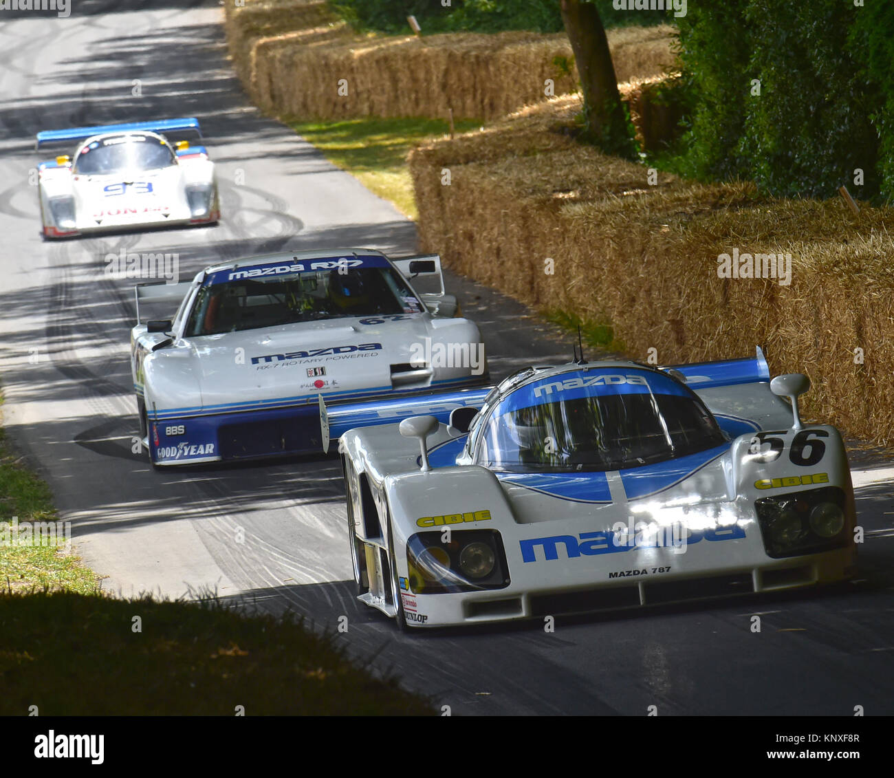 Mazda trio, Goodwood FoS 2015, 2015, Classic, entertainment, fearless ...