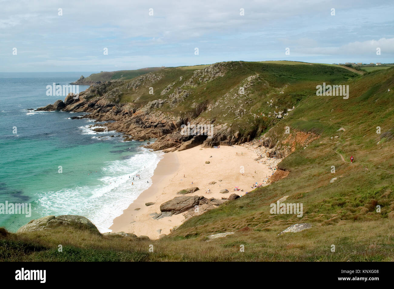 Porth Chapel Beach, St. Levan, Cornwall Stock Photo - Alamy