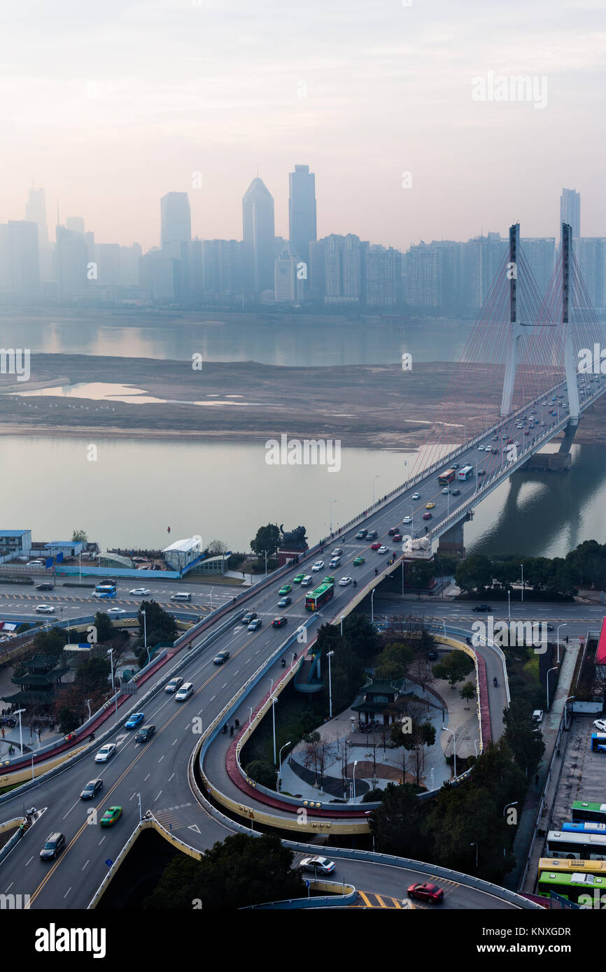 urban traffic with cityscape in Shenzhen,China Stock Photo - Alamy