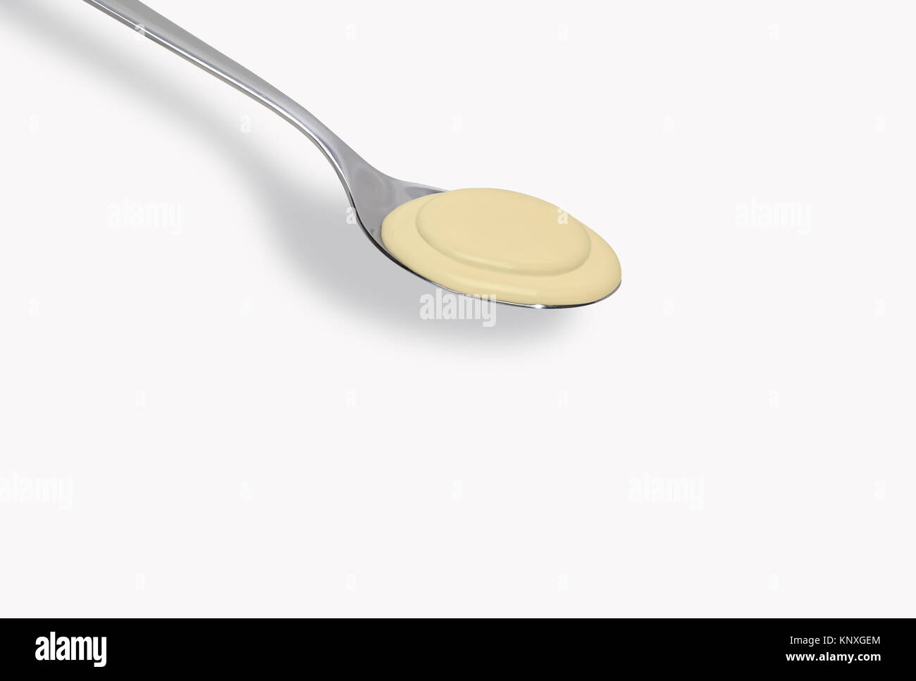 Valdostana Fondue Cream on Spoon Stock Photo - Alamy