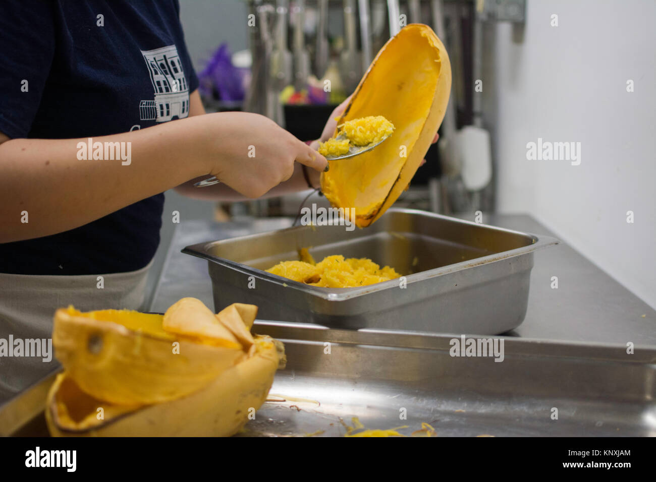 Food being prepared in a restaurant Stock Photo - Alamy