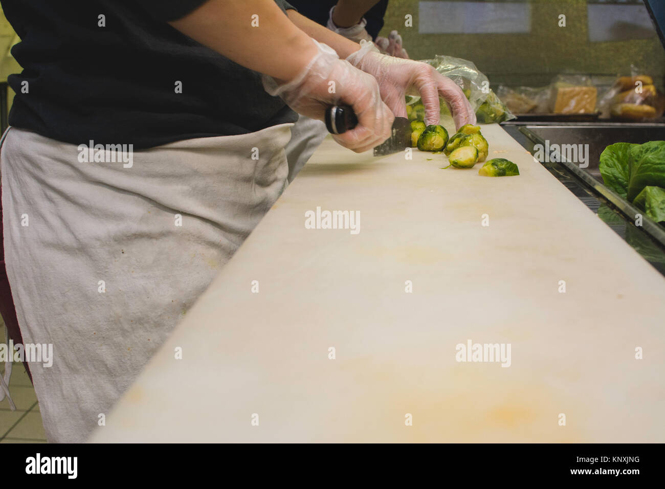 Food being prepared in a restaurant Stock Photo - Alamy