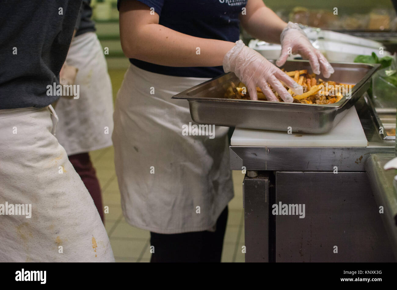 Food being prepared in a restaurant Stock Photo - Alamy