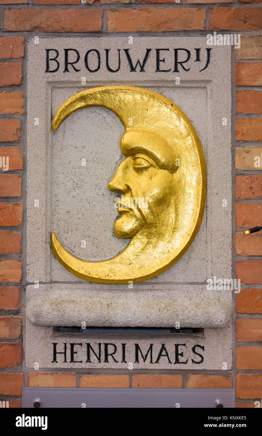 De halve maan brewery bruges belgium Stock Photo - Alamy