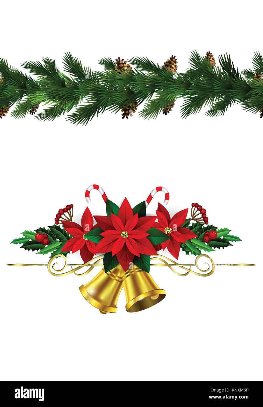 Vector Christmas Border Stock Vector Image & Art - Alamy