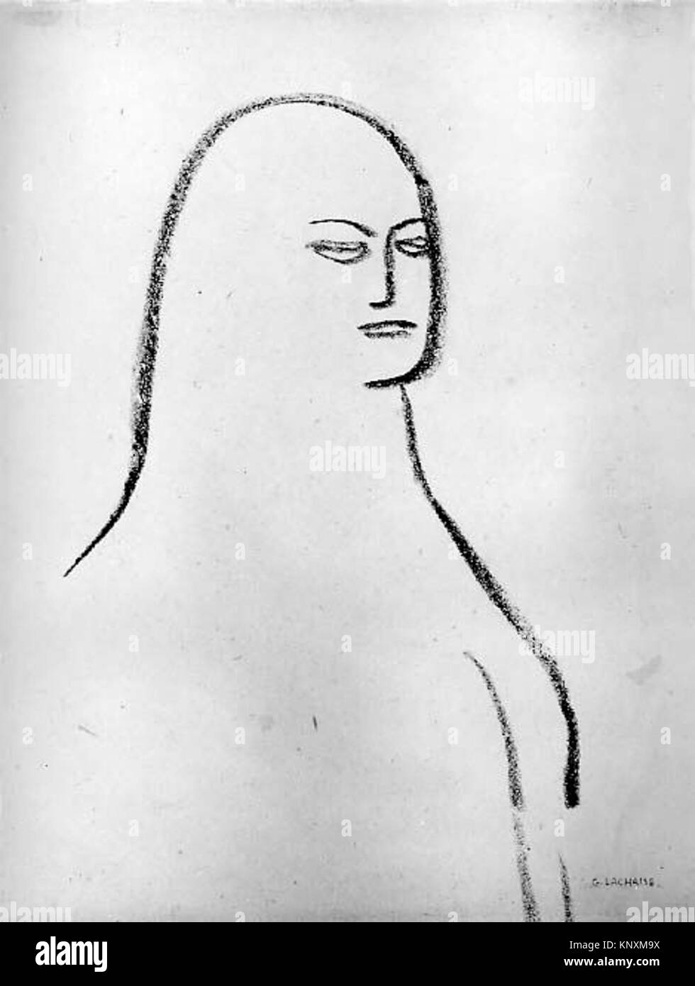 Portrait crayon Black and White Stock Photos & Images - Alamy