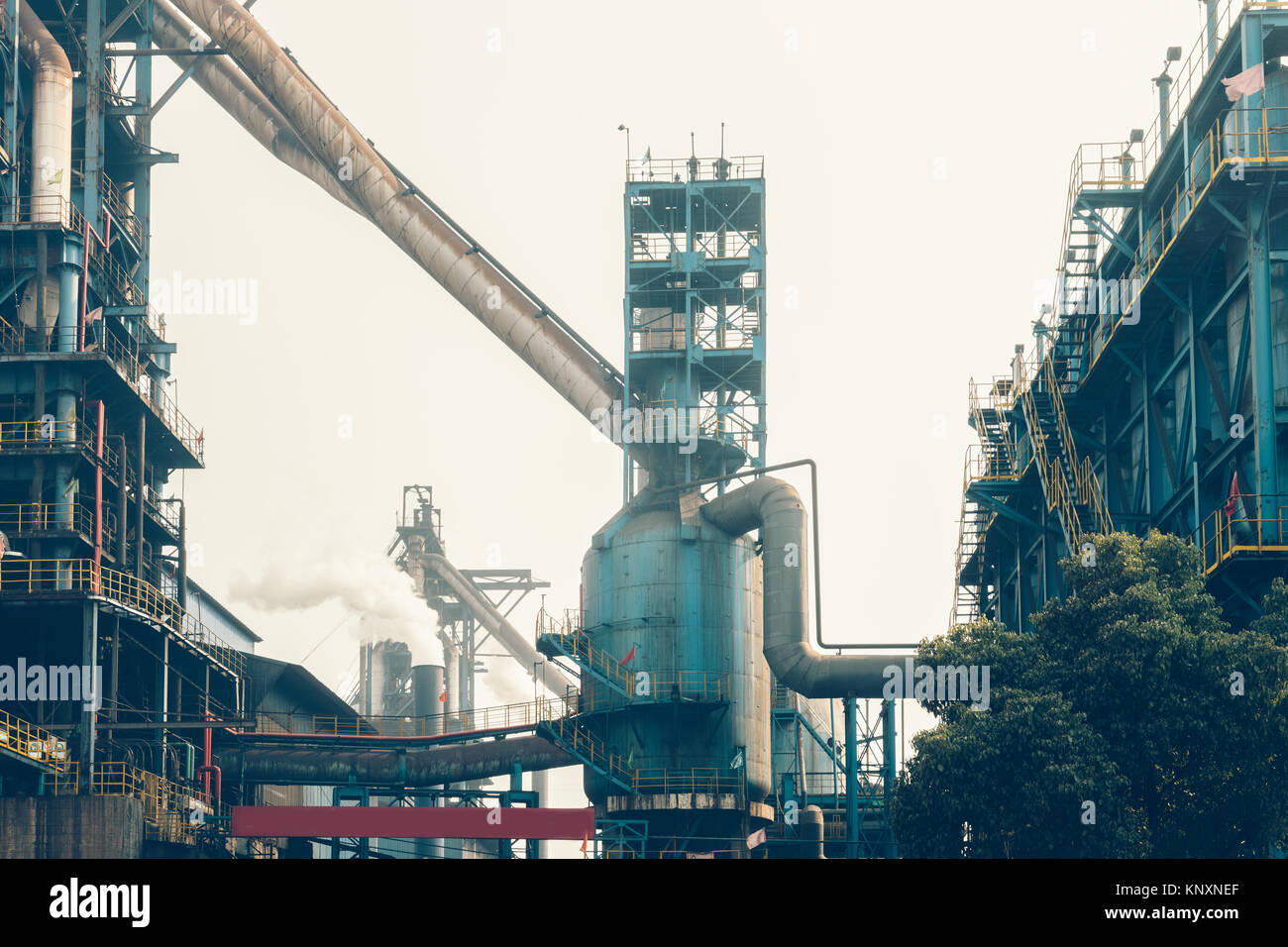 interior view of a steel factory,steel industry in city of China Stock ...