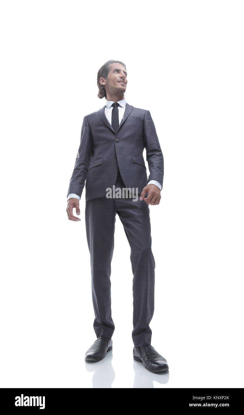 bottom view.confident young businessman Stock Photo - Alamy