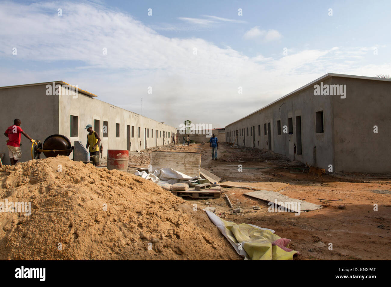 Construction of houses in Luanda, Angola Stock Photo - Alamy